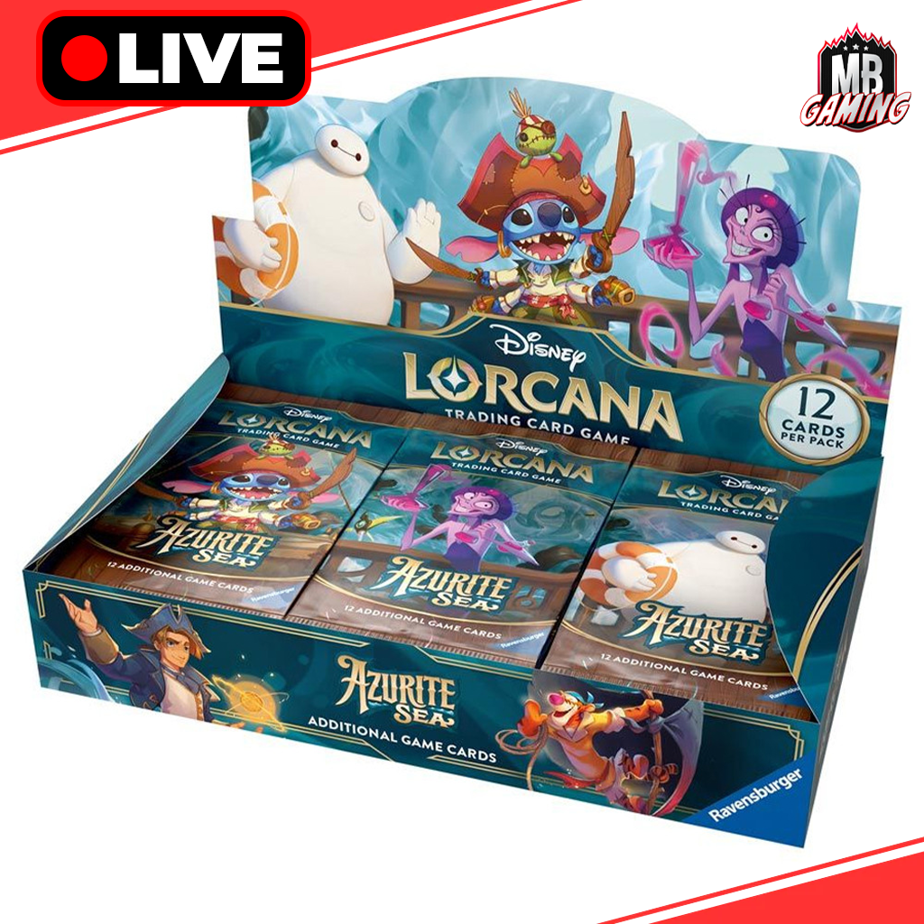 Disney Lorcana: Azurite Sea Booster Box - LIVE BREAK — mojobreakgaming
