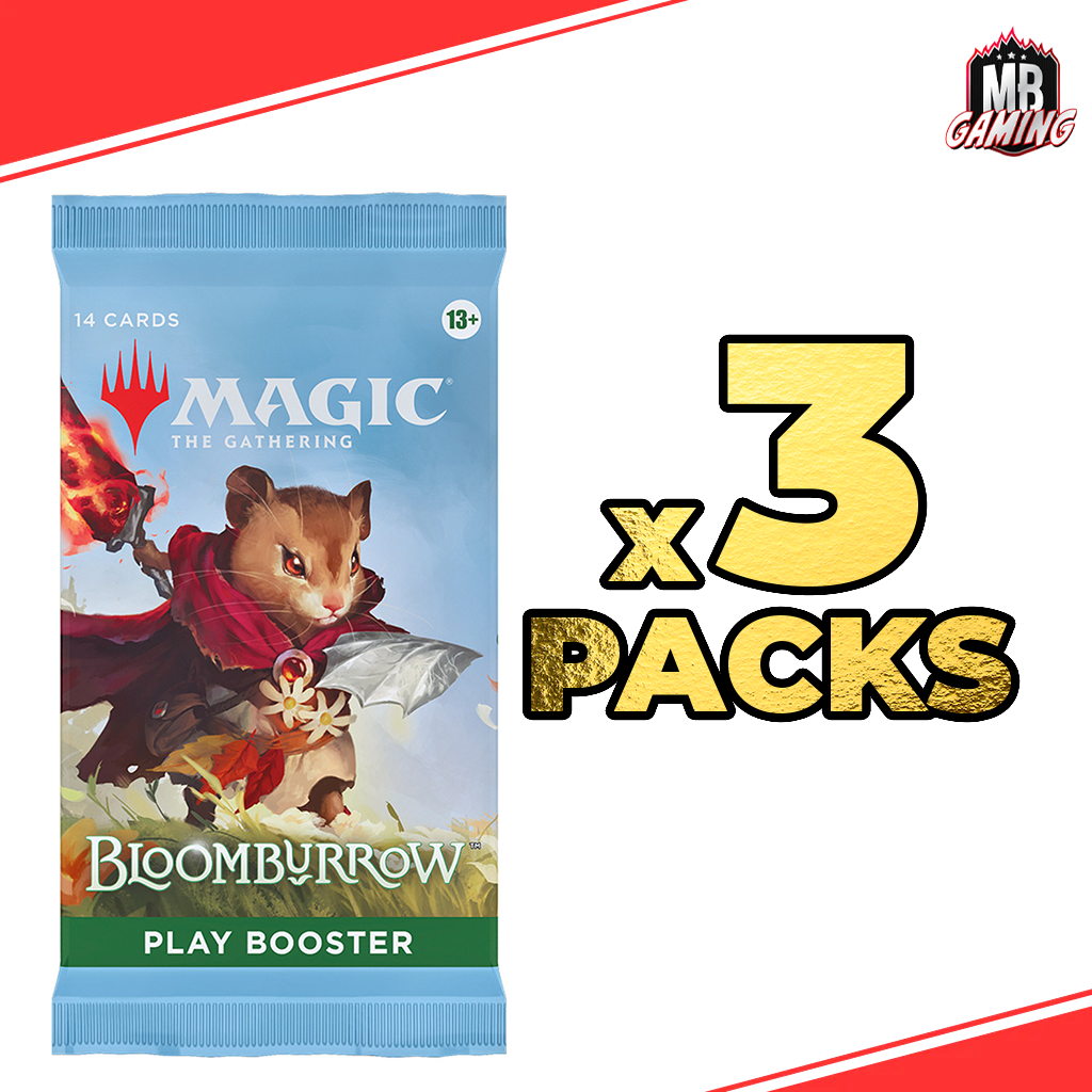 Magic The Gathering: Bloomburrow Play Booster Pack x3 — mojobreakgaming