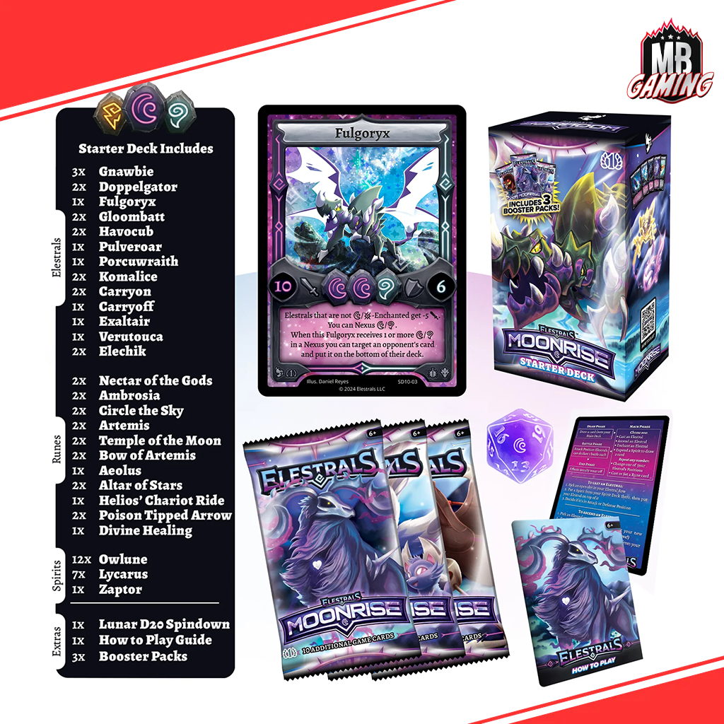 Elestrals: Moonrise Fulgoryx Starter Deck (Includes 3 packs ...
