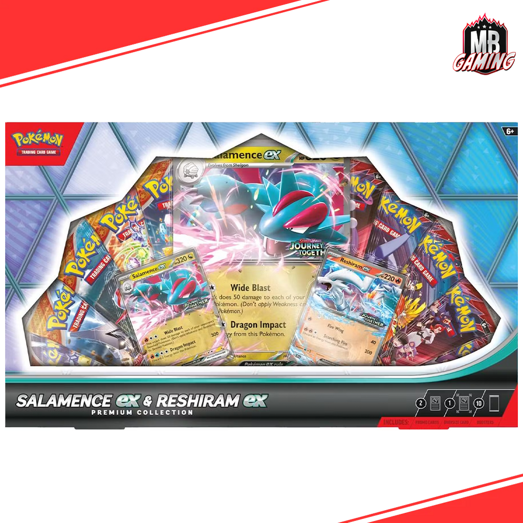 Pokemon: Salamence ex & Reshiram ex Premium Collection Box ...