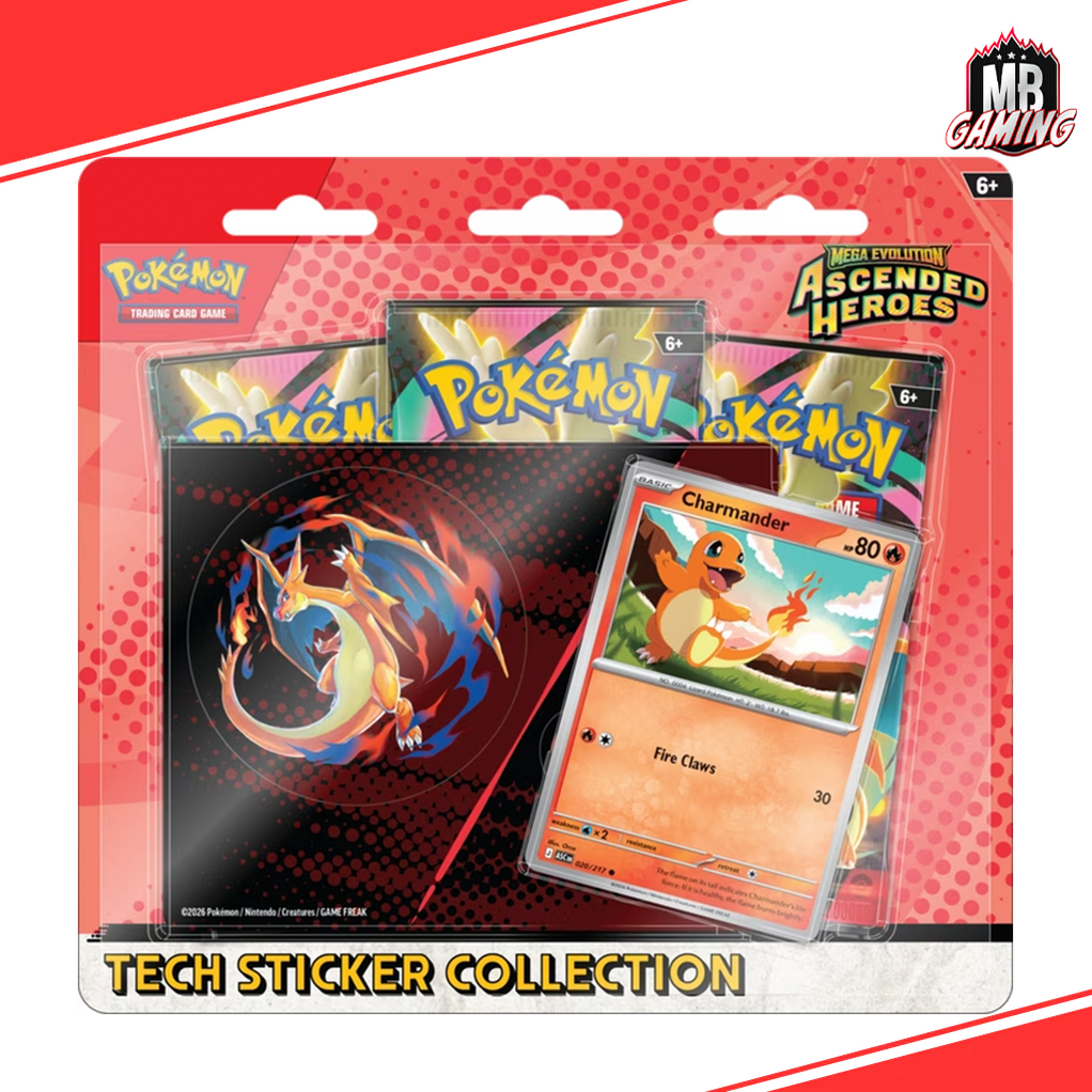 Pokemon: Ascended Heroes 2.5 Tech Sticker Collection — mojobreakgaming